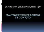 PPT - MANTENIMIENTO PREVENTIVO Y CORRECTIVO PARA EQUIPOS DE COMPUTO ...