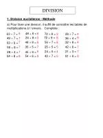 PPT - La division à 1 chiffre PowerPoint Presentation, free download ...