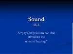 PPT - CHAPTER - 13 SOUND PowerPoint Presentation, free download - ID:227552