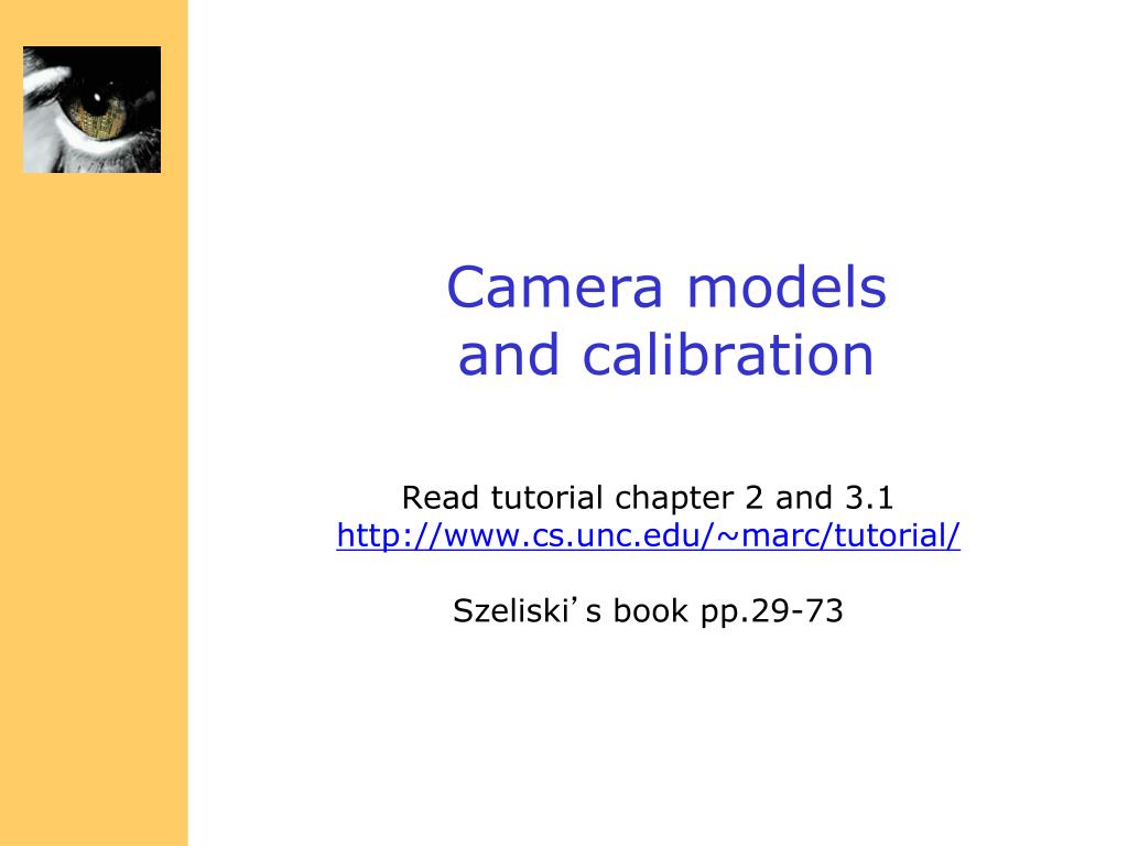 Ppt Camera Models And Calibration Powerpoint Presentation Free