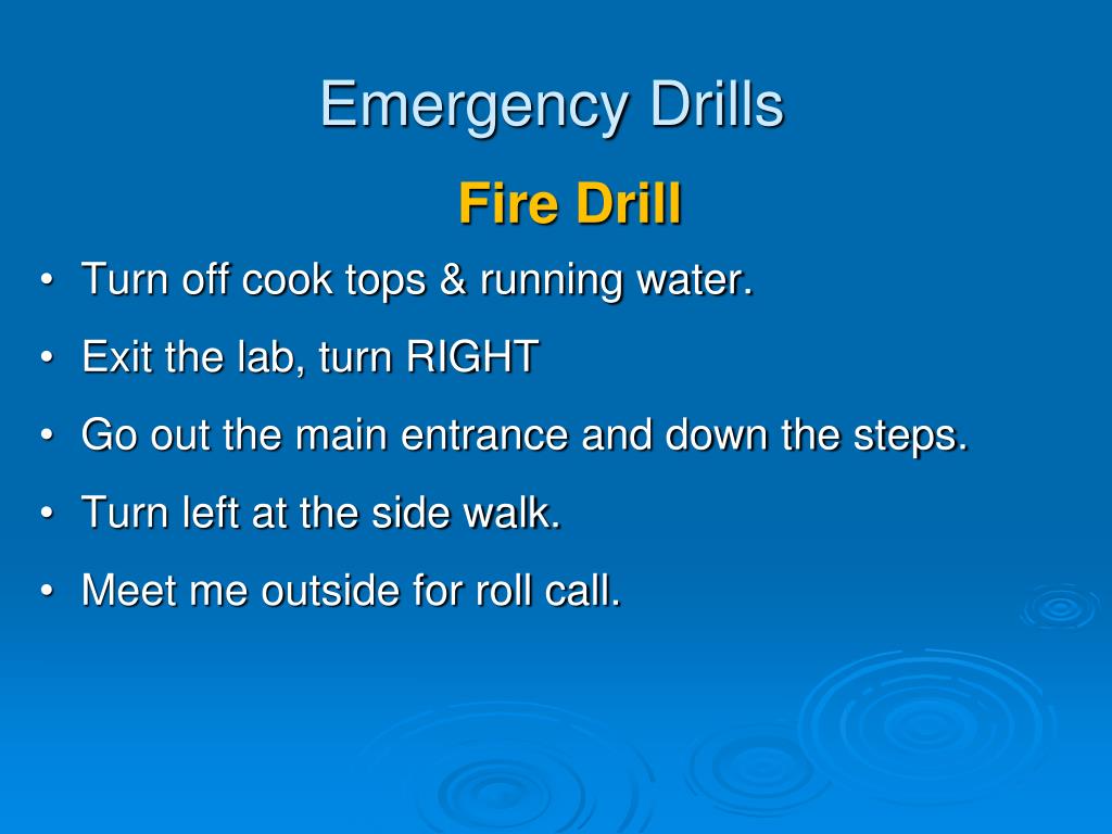 PPT - Emergency Drills PowerPoint Presentation, free download - ID:5262128