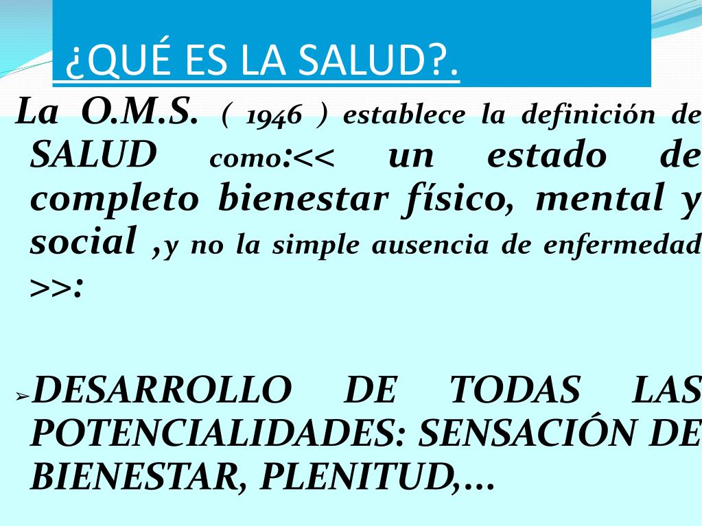 PPT - ¿QUÉ ES LA SALUD?. PowerPoint Presentation, free download - ID ...