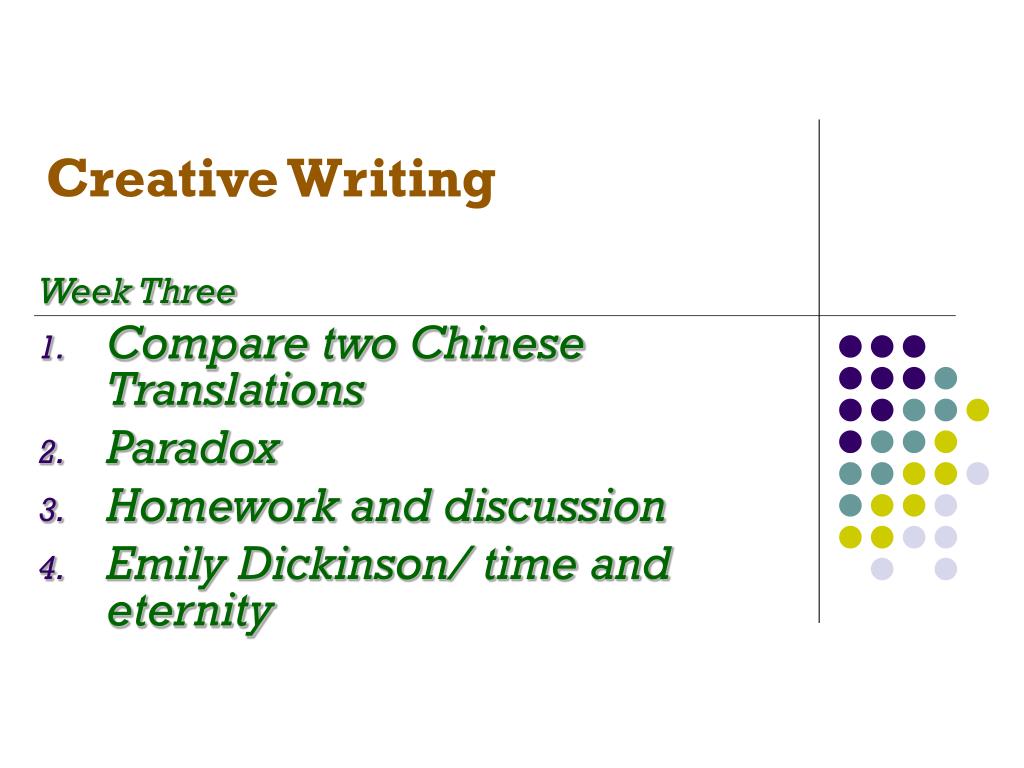 PPT - Creative Writing PowerPoint Presentation, free download - ID:5267587