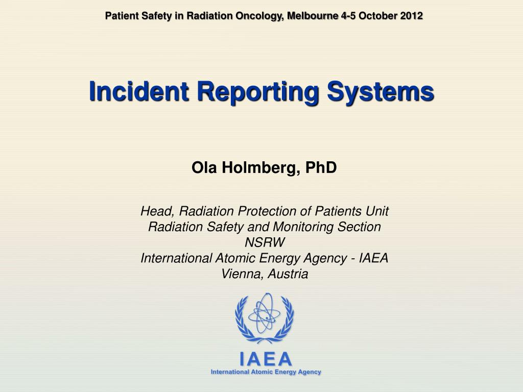 PPT - Incident Reporting Systems PowerPoint Presentation, free download ...