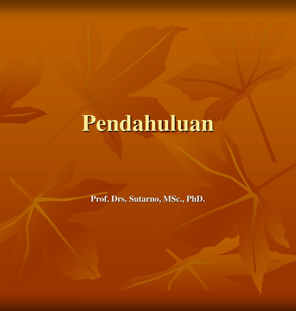 PPT - Pendahuluan PowerPoint Presentation, free download - ID:5274851