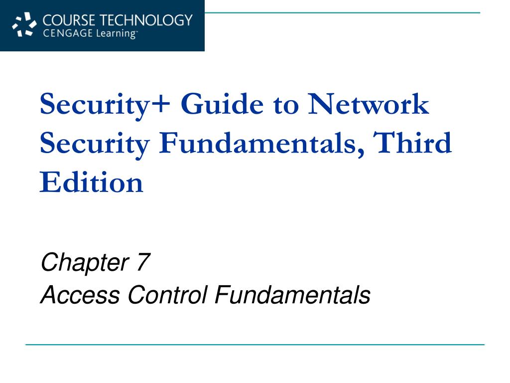 PPT - Security+ Guide to Network Security Fundamentals, Third Edition ...