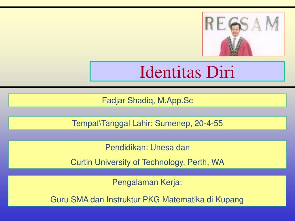 PPT - Identitas Diri PowerPoint Presentation, free download - ID:5281164