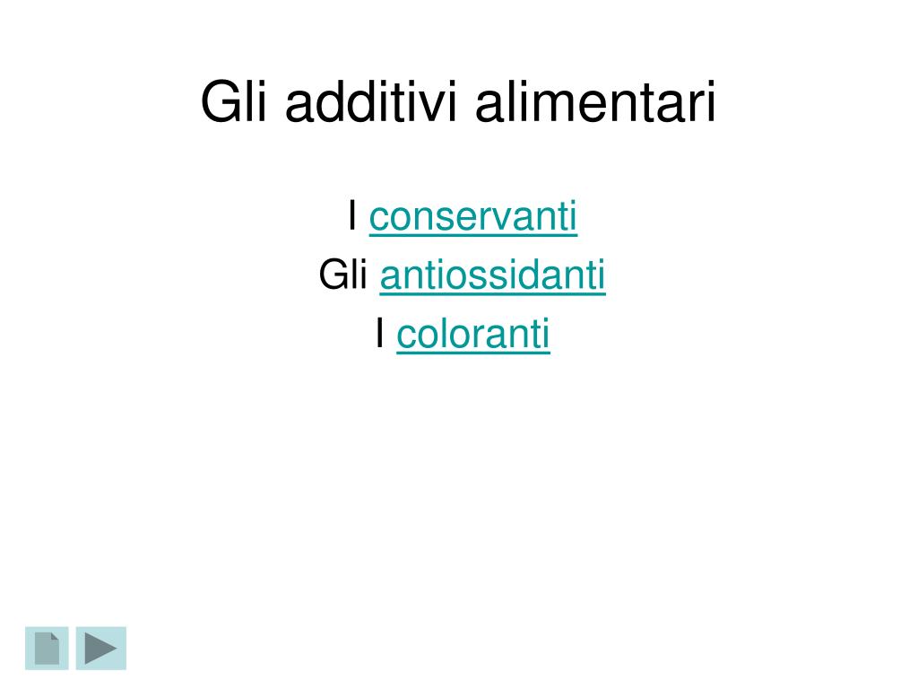 PPT - Gli additivi alimentari PowerPoint Presentation, free download ...