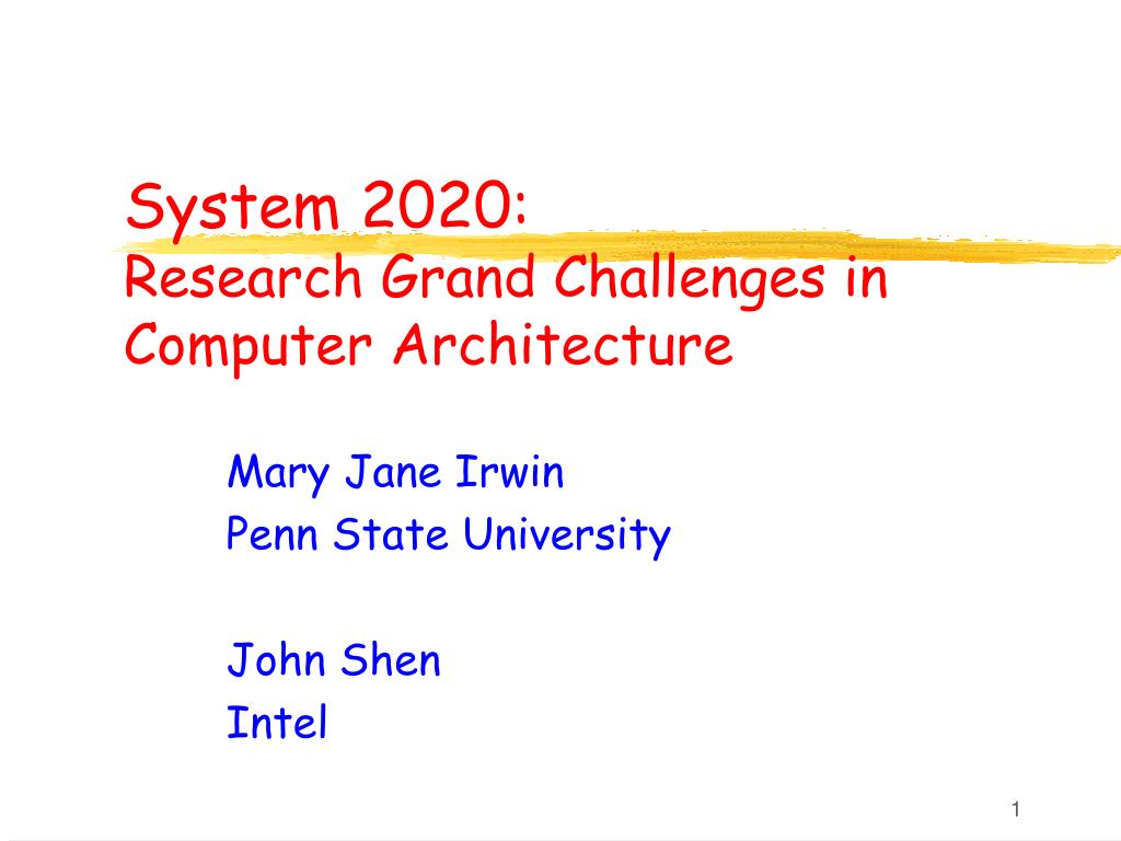 PPT - Future Computing: Grand Challenges & Paradigms PowerPoint ...