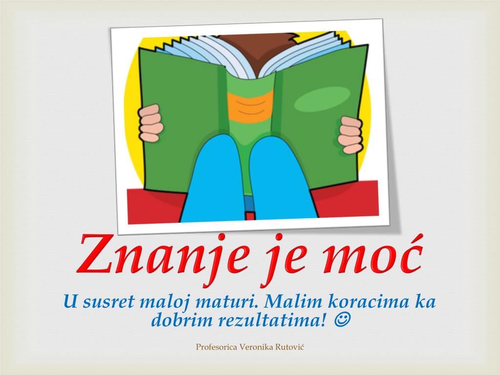 PPT - Znanje je moć PowerPoint Presentation, free download - ID:5286547