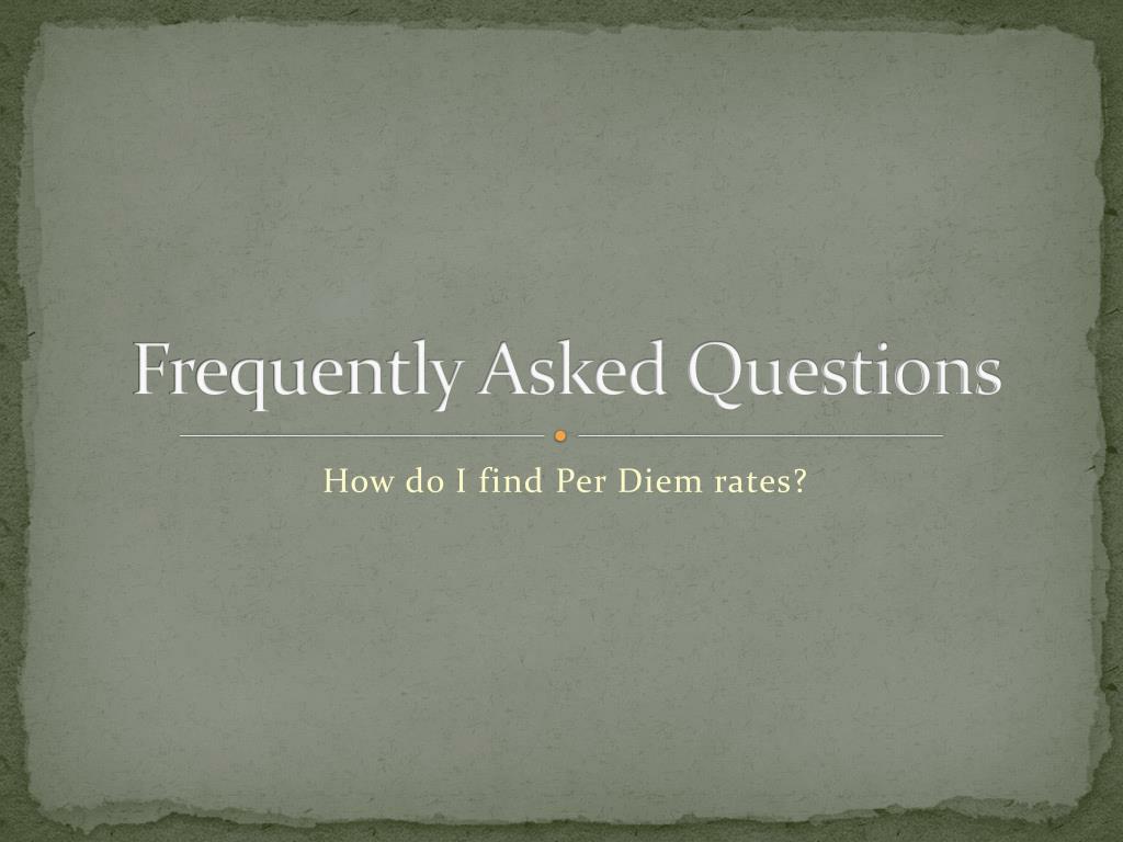 PPT - Frequently Asked Questions PowerPoint Presentation, free download ...
