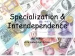 PPT - Specialization and Interdependence in the Colonies PowerPoint ...