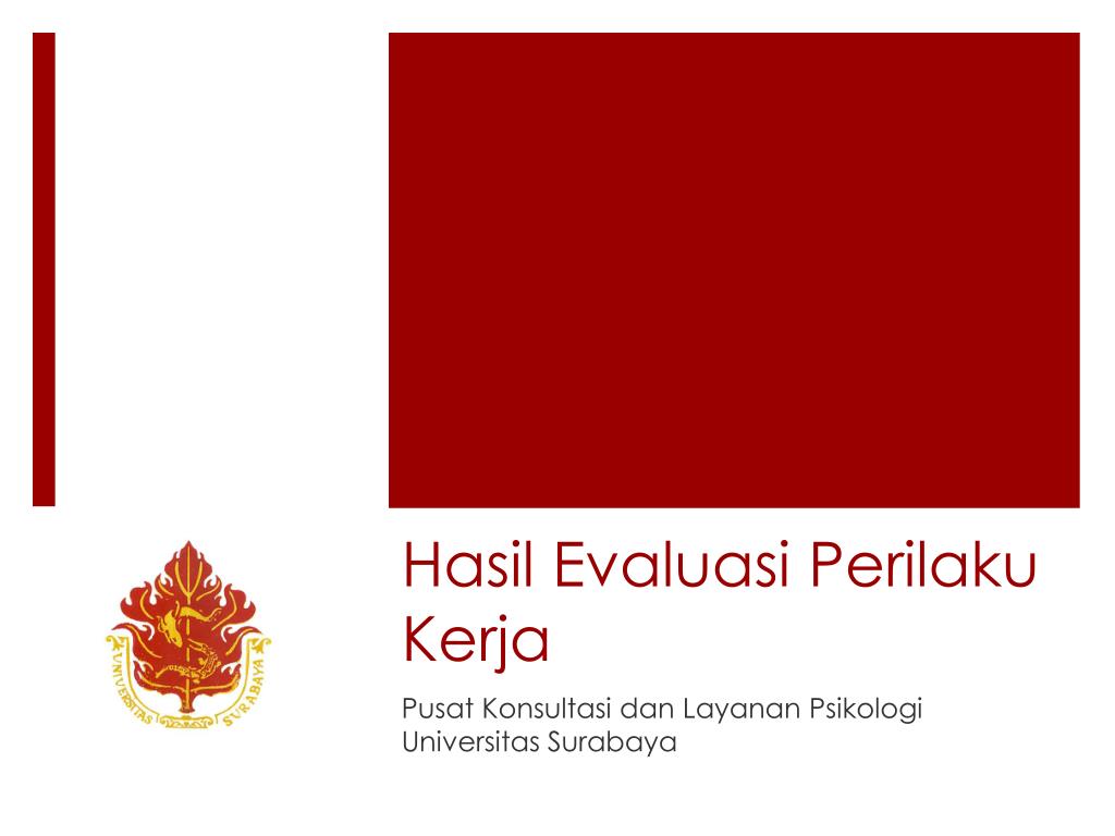 PPT - Hasil Evaluasi Perilaku Kerja PowerPoint Presentation, free ...