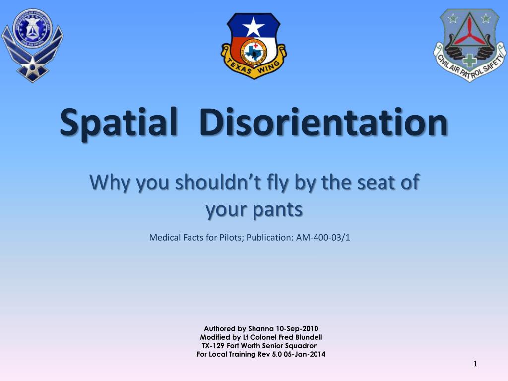 PPT - Spatial Disorientation PowerPoint Presentation, free download ...