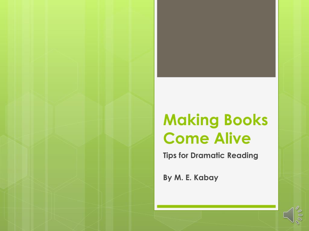 PPT - Making Books Come Alive PowerPoint Presentation, free download ...
