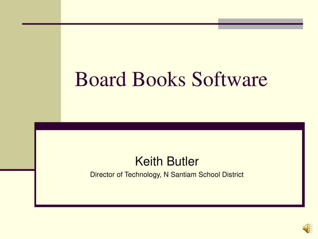 PPT - Board Books Software PowerPoint Presentation, free download - ID ...