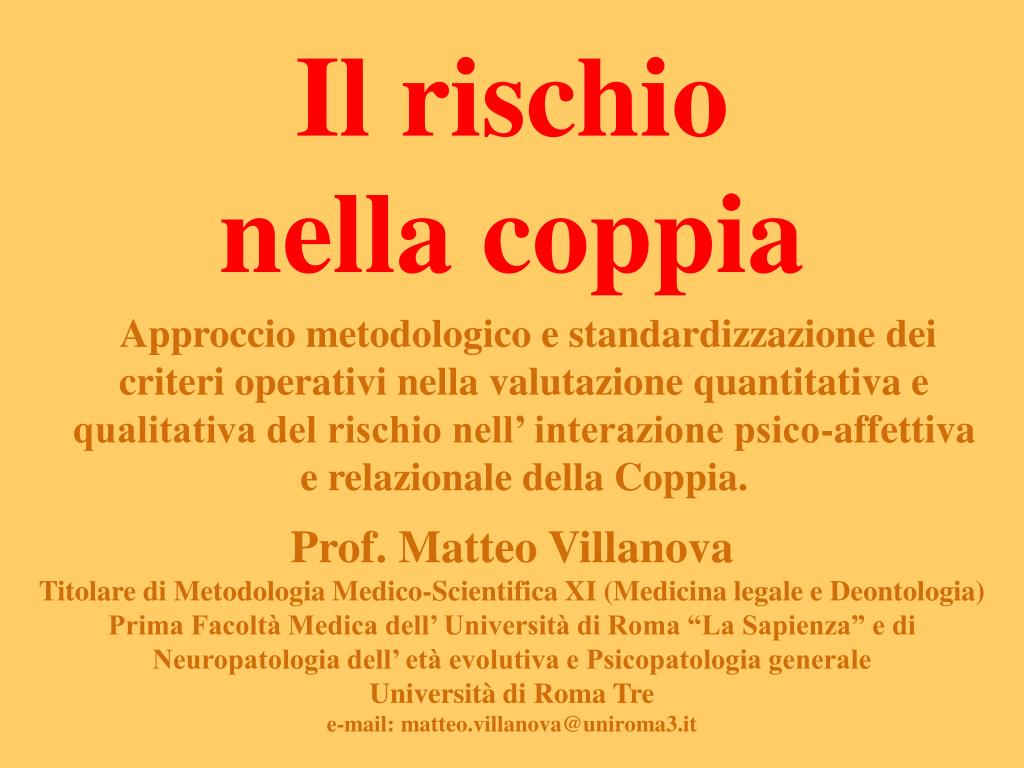 PPT - Il rischio nella coppia PowerPoint Presentation, free download ...
