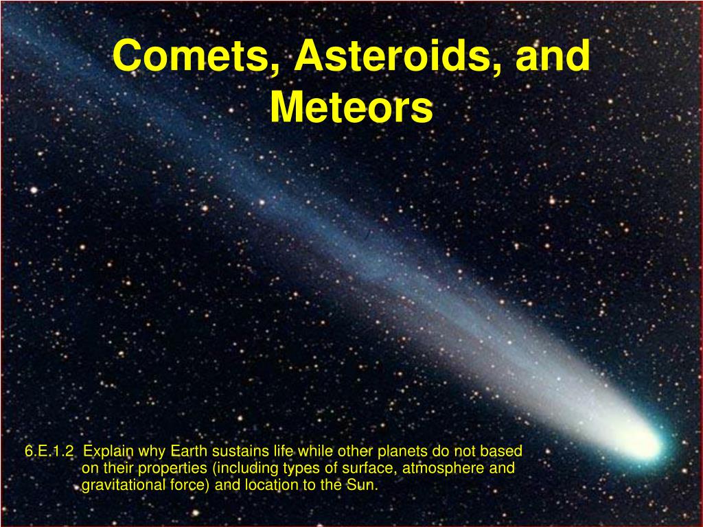 PPT - Comets, Asteroids, and Meteors PowerPoint Presentation, free ...