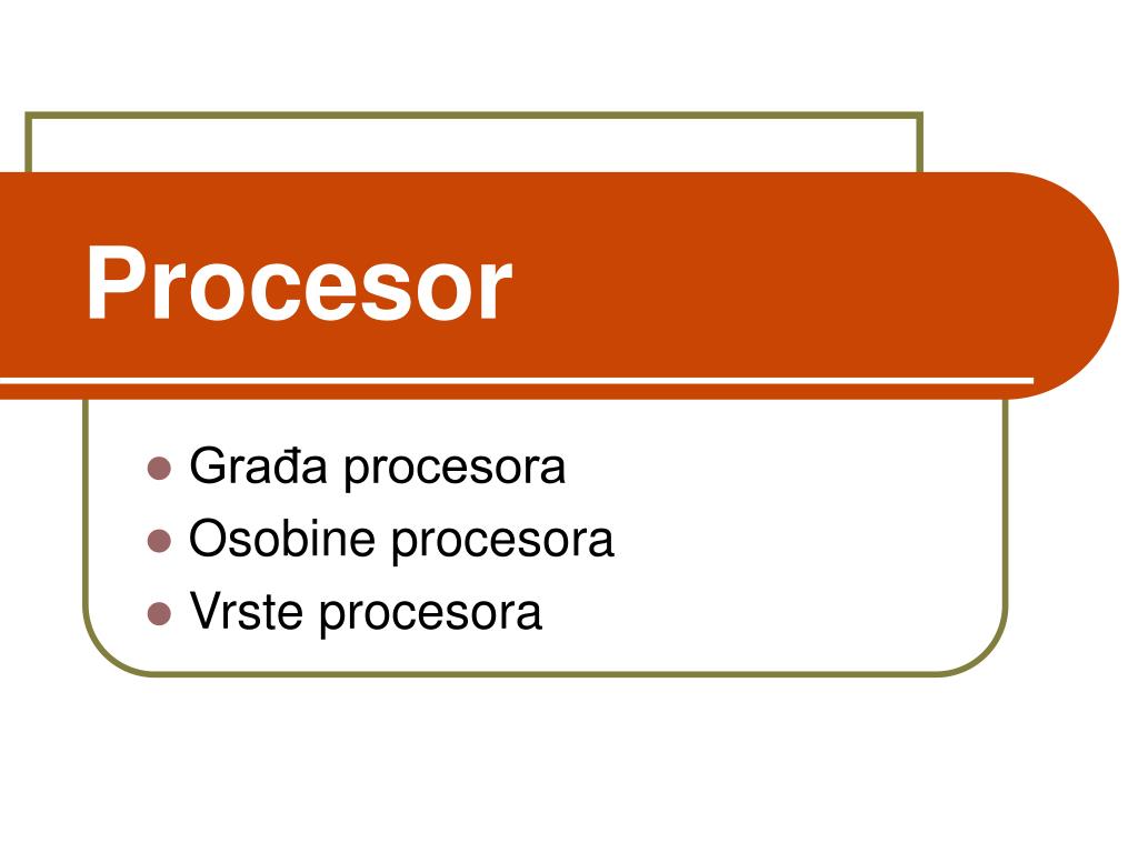 PPT - Procesor PowerPoint Presentation, free download - ID:5305432