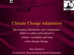 PPT - Climate Change Adaptation PowerPoint Presentation, free download ...