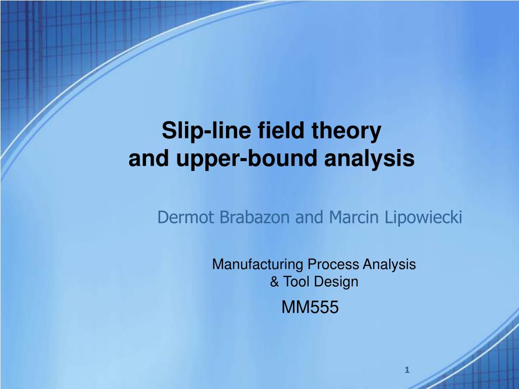 PPT - Manufacturing Process Analysis & Tool Design PowerPoint ...