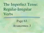PPT - Irregular and Regular Verbs PowerPoint Presentation, free ...