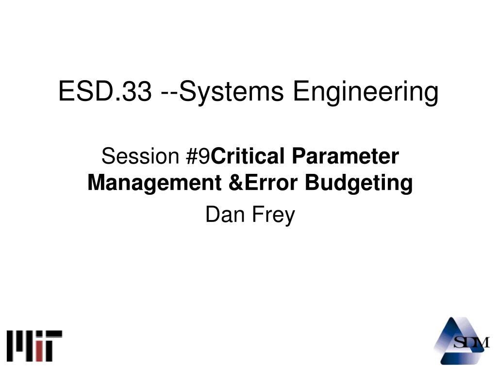 PPT - ESD.33 --Systems Engineering PowerPoint Presentation, free ...