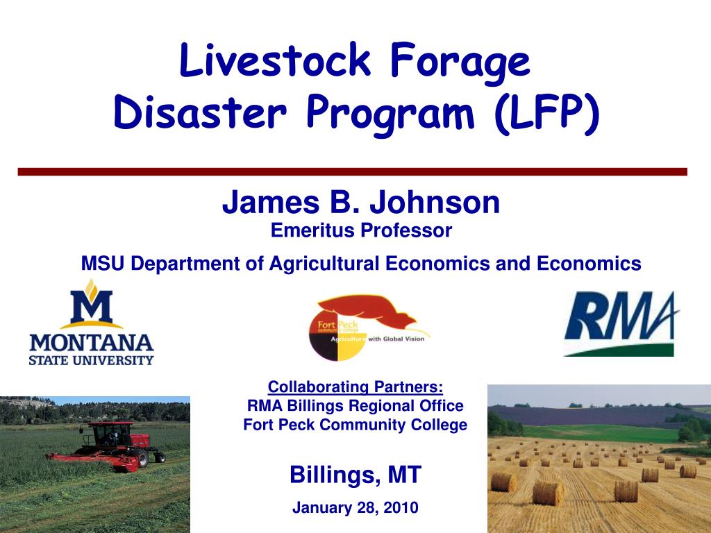 PPT - Livestock Forage Disaster Program (LFP) PowerPoint Presentation ...