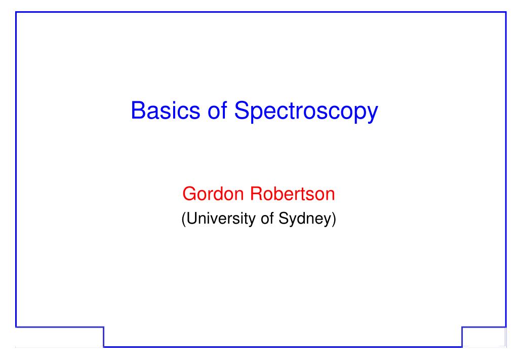 PPT - Basics of Spectroscopy PowerPoint Presentation, free download ...