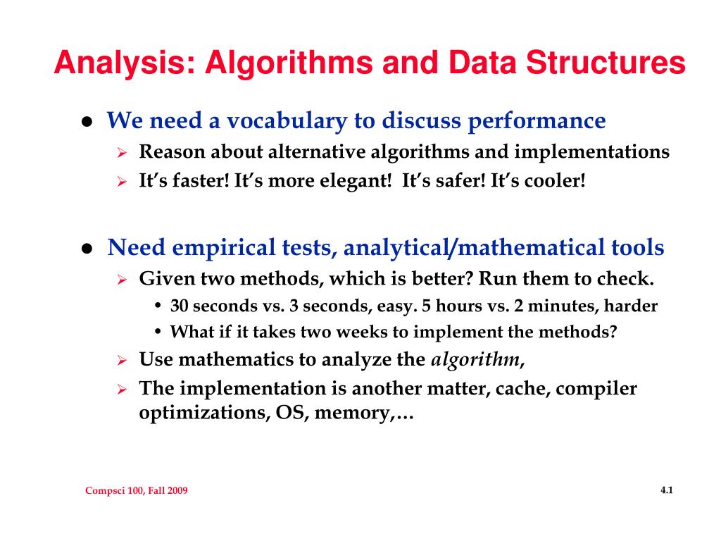 PPT - Analysis: Algorithms and Data Structures PowerPoint Presentation ...