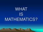 PPT - What is Mathematics PowerPoint Presentation, free download - ID ...