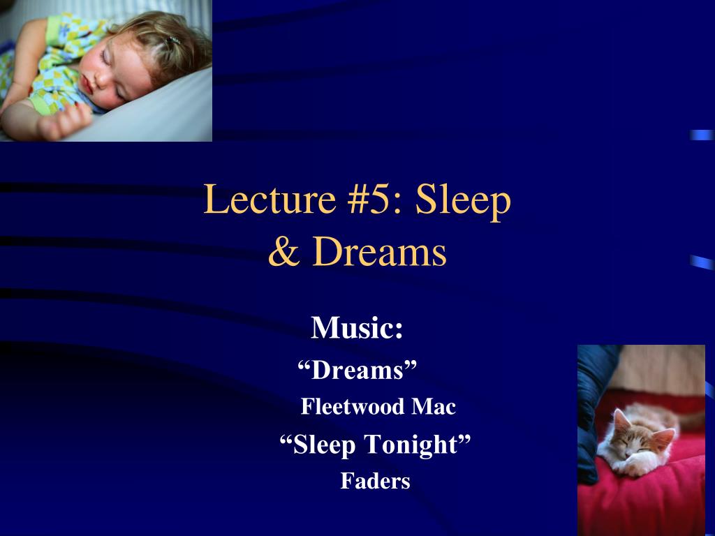PPT - Lecture #5: Sleep & Dreams PowerPoint Presentation, free download ...