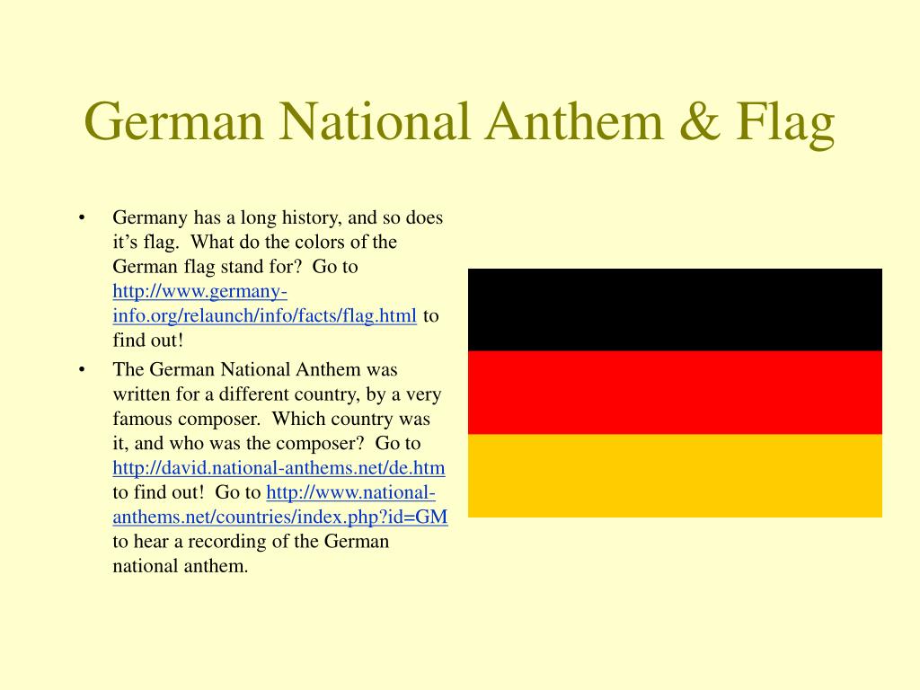 PPT - German National Anthem & Flag PowerPoint Presentation, free ...
