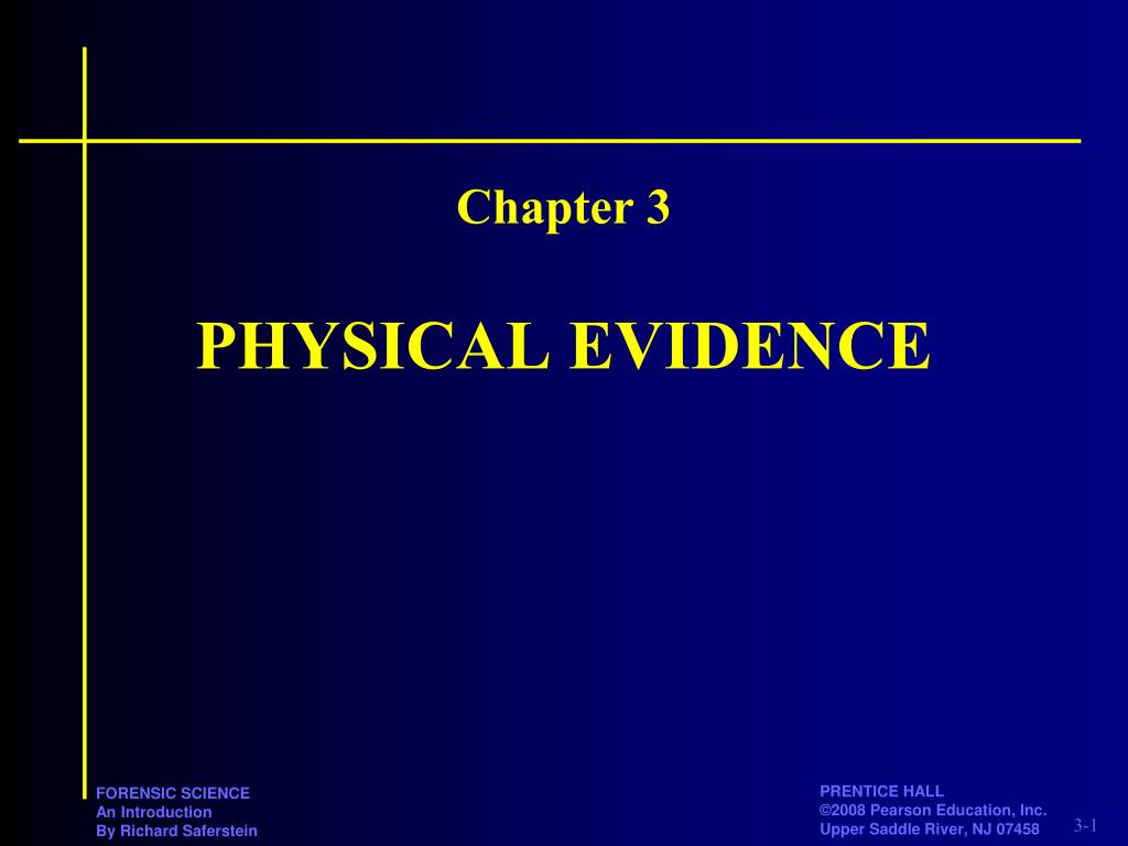 PPT - PHYSICAL EVIDENCE PowerPoint Presentation, free download - ID:5323013