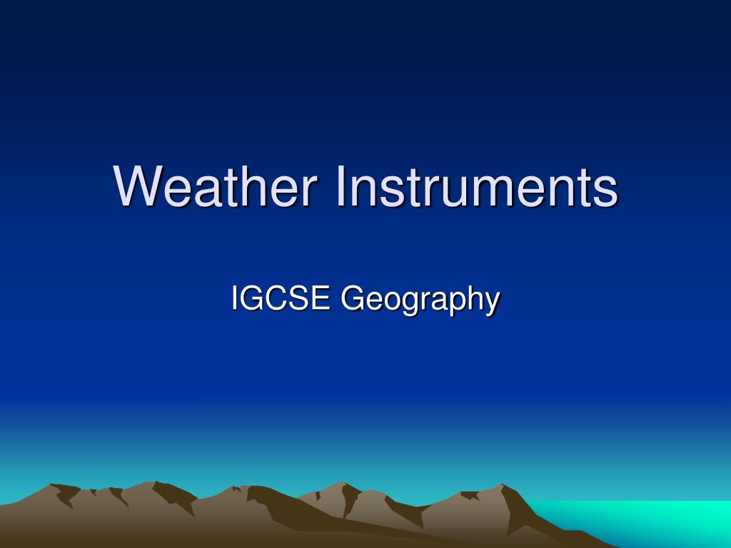 PPT - Weather Instruments PowerPoint Presentation, free download - ID ...