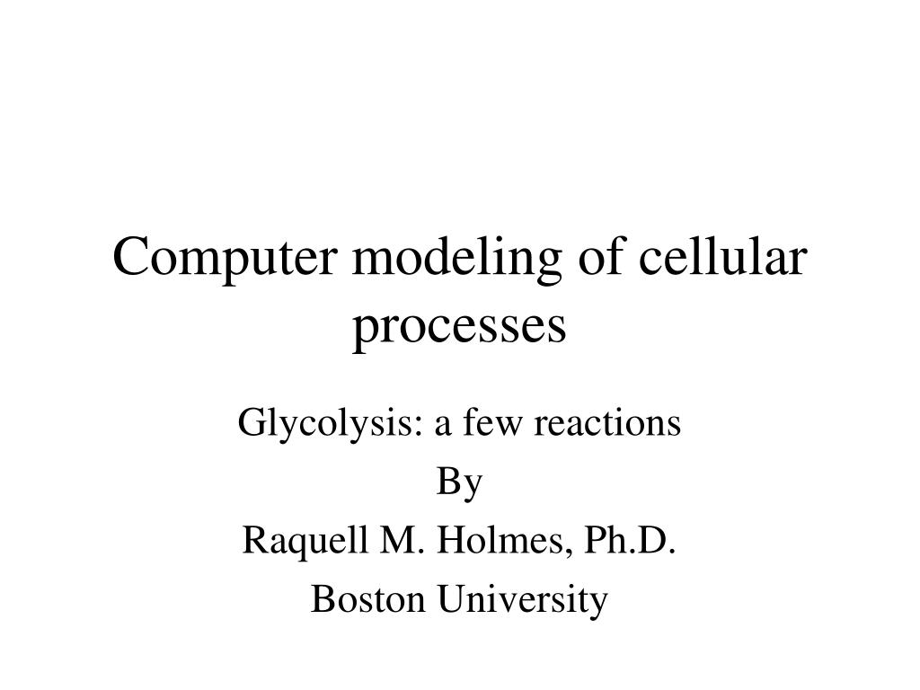 PPT - Computer modeling of cellular processes PowerPoint Presentation ...