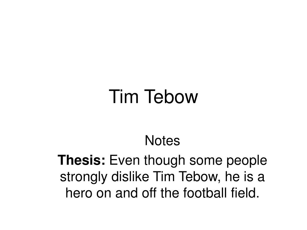 PPT - Tim Tebow PowerPoint Presentation, free download - ID:5327424