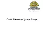 PPT - Drugs Acting on the Central Nervous System PowerPoint ...