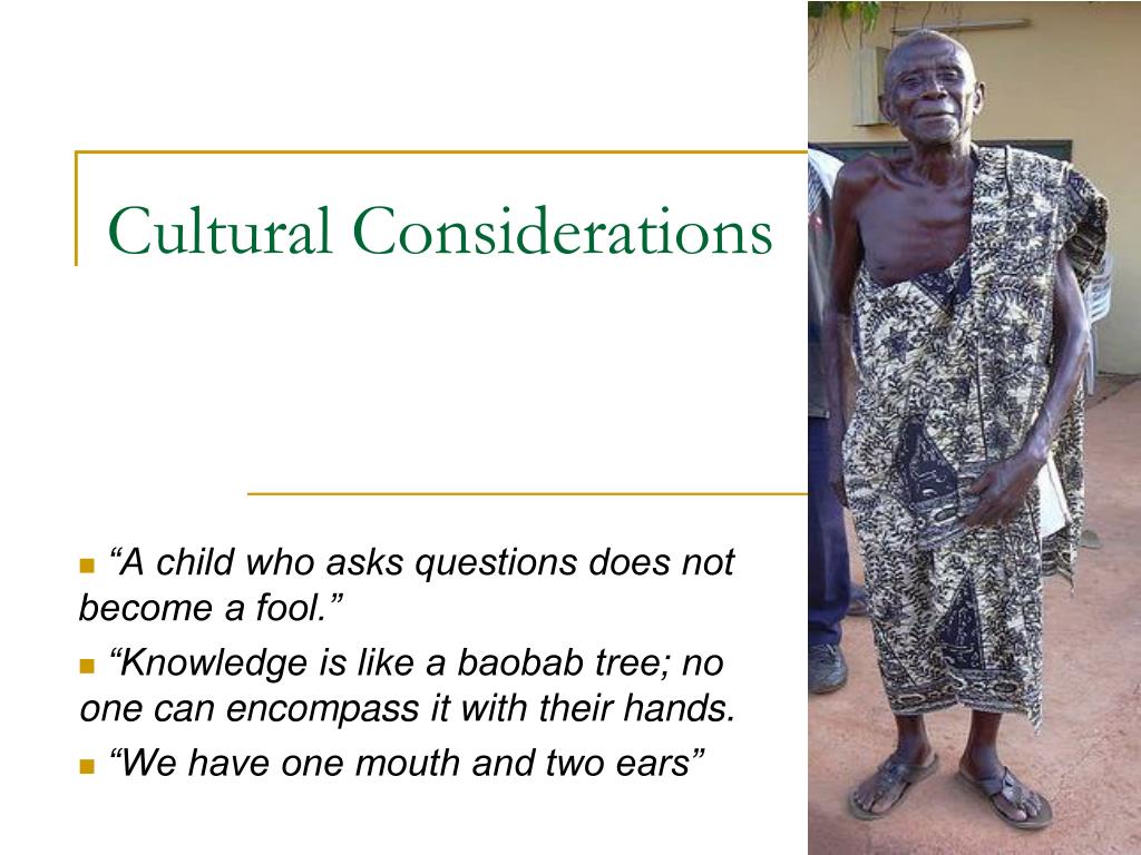 PPT - Cultural Considerations PowerPoint Presentation, free download ...