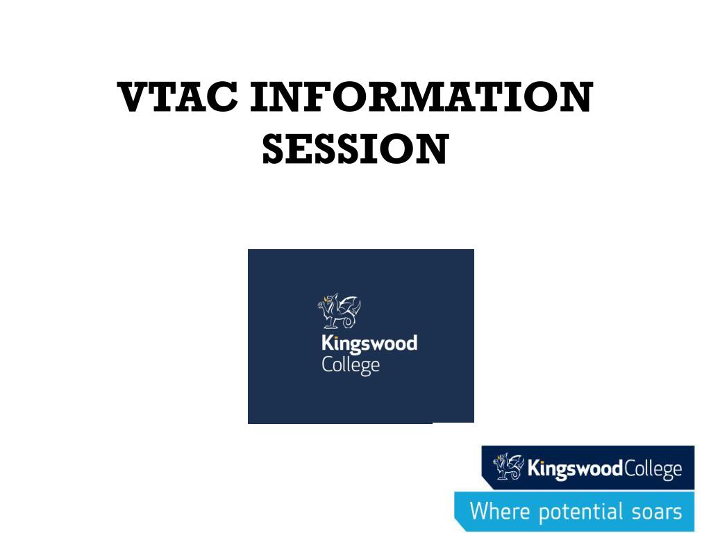 PPT - VTAC INFORMATION SESSION PowerPoint Presentation, free download ...