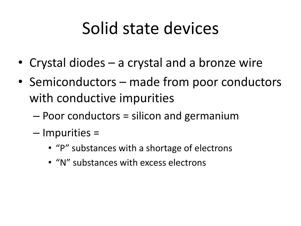 PPT - Solid state devices PowerPoint Presentation, free download - ID ...