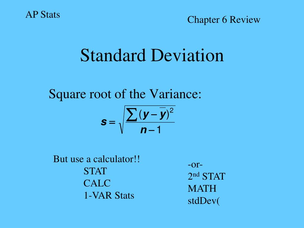 PPT - Standard Deviation PowerPoint Presentation, free download - ID ...