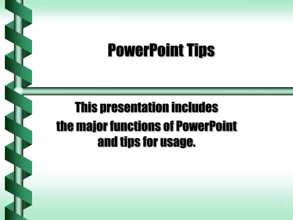 PPT - PowerPoint Tips PowerPoint Presentation, free download - ID:5335345