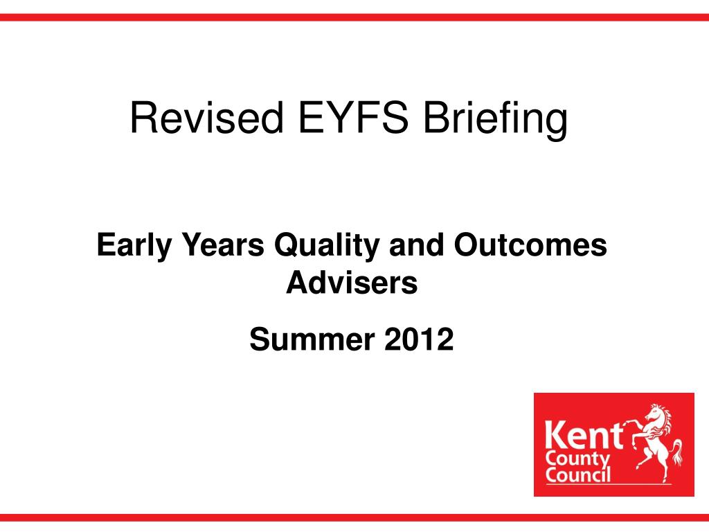 PPT - Revised EYFS Briefing PowerPoint Presentation, free download - ID ...