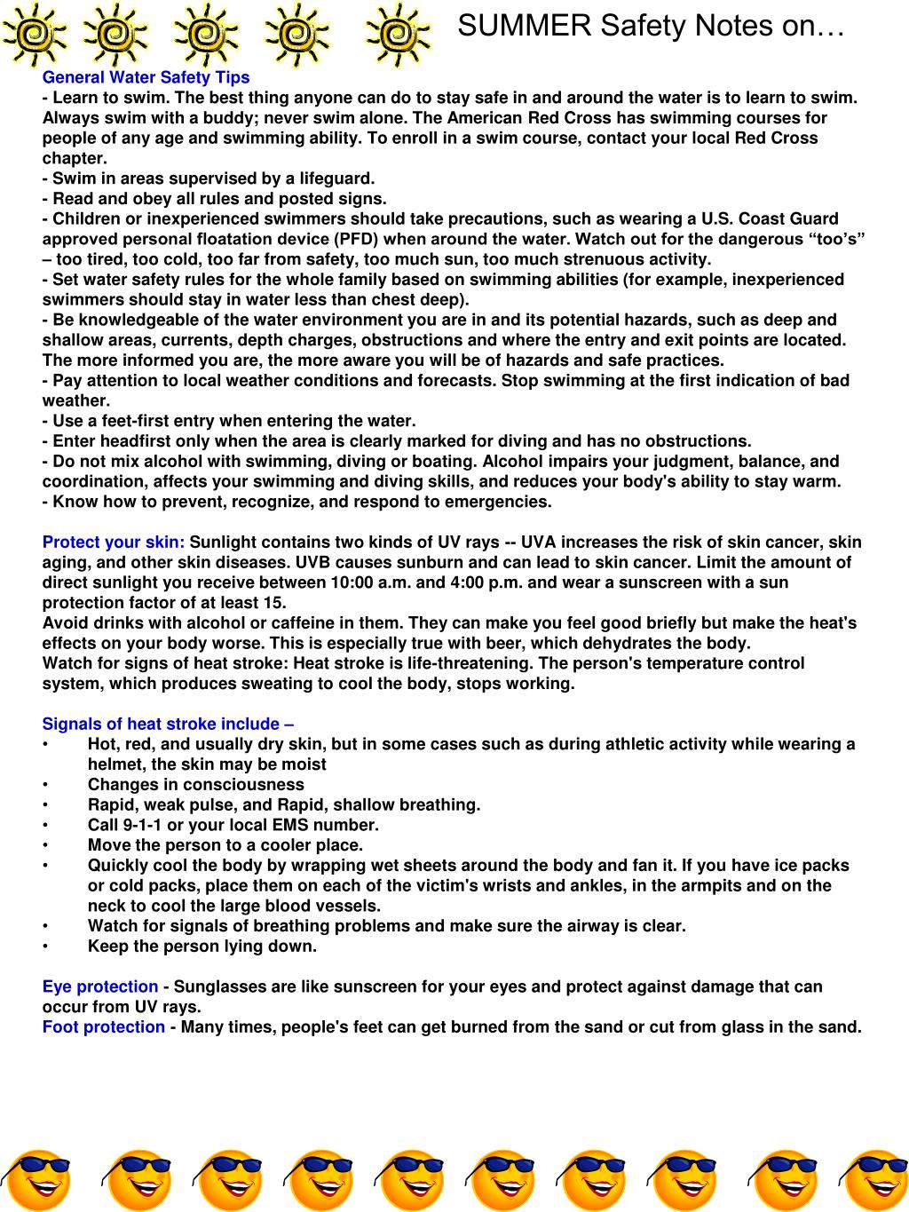 PPT - General Water Safety Tips PowerPoint Presentation, free download ...