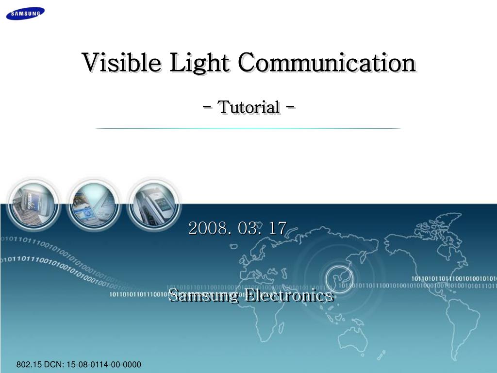 PPT - Visible Light Communication - Tutorial - PowerPoint Presentation ...