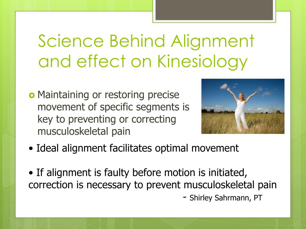 PPT - Science Behind Alignment and effect on Kinesiology PowerPoint ...