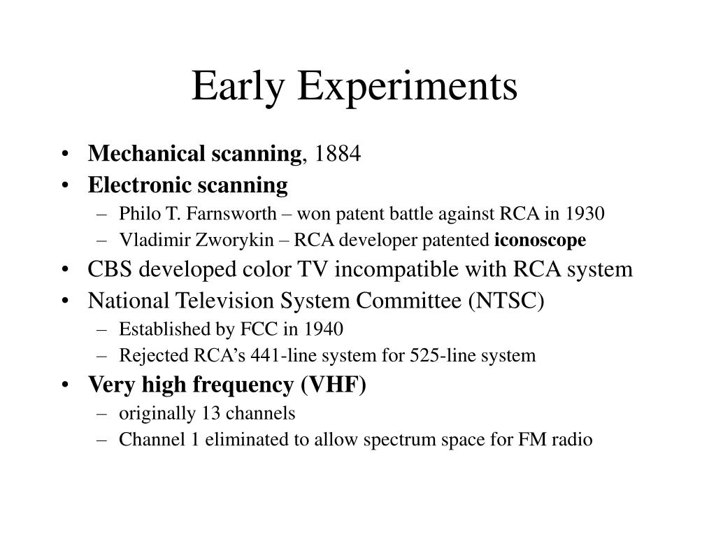 PPT - Early Experiments PowerPoint Presentation, free download - ID:5339530