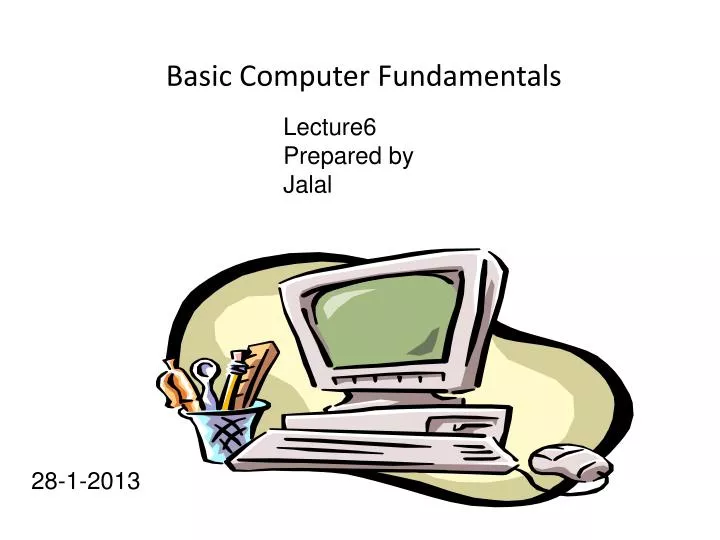 PPT Basic Computer Fundamentals PowerPoint Presentation Free