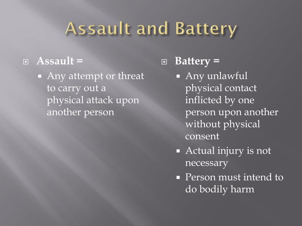 PPT - Assault and Battery PowerPoint Presentation, free download - ID ...